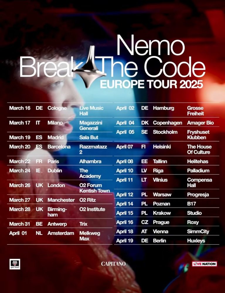 Nemo Wants to "Break" Europe with Their "Break The Code Tour 2025 ...